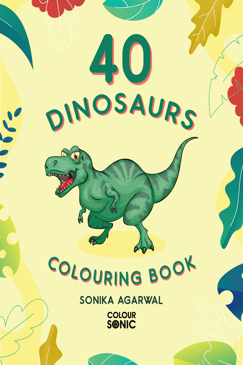40 Dinosaurs Colouring Book