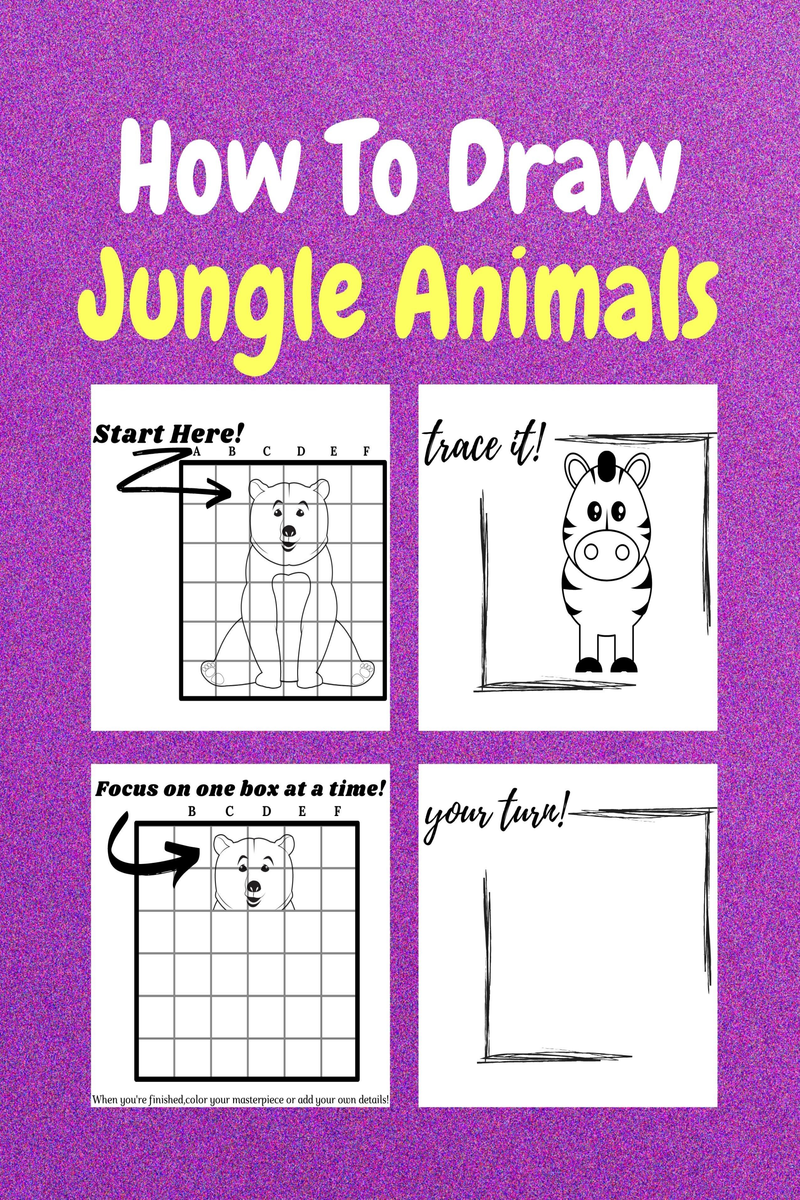 How To Draw Jungle Animals