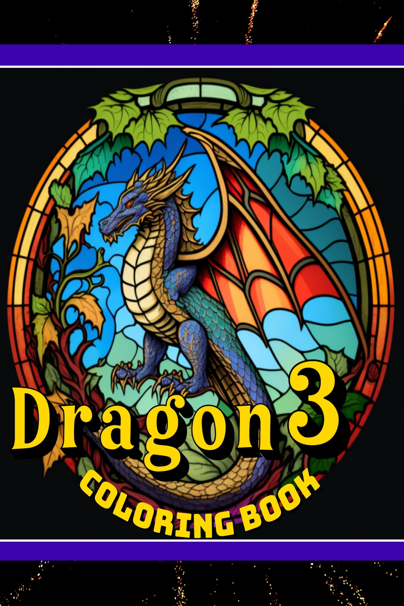 Dragon 3 Coloring Book